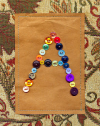 Make Your Own Vintage Button Monograms • Crafting a Green World
