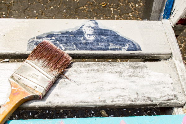 Image Transfer to Furniture using Acrylic Gel Medium