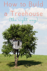 Build a Treehouse this Summer (the right way!)
