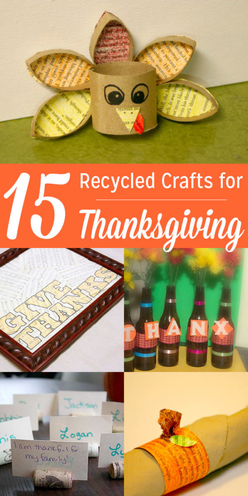 Recycled Thanksgiving Crafts - Crafting a Green World