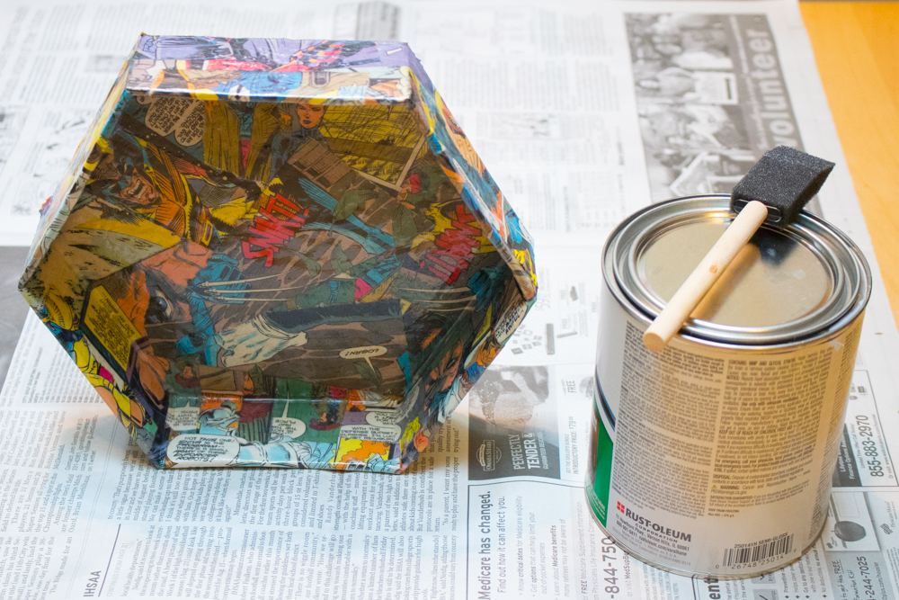 How to Make a Decoupaged Cardboard Tray • Crafting a Green World