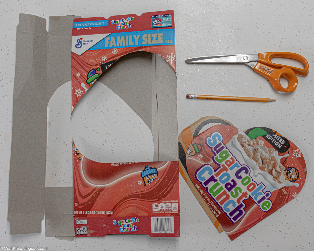 Heart-Shaped Cereal Box Notebooks with Upcycled Papers