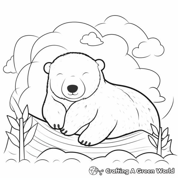 Sleeping Bear Coloring Pages - Free & Printable!