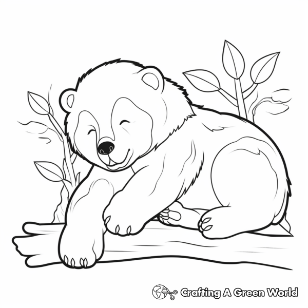 Sleeping Bear Coloring Pages - Free & Printable!