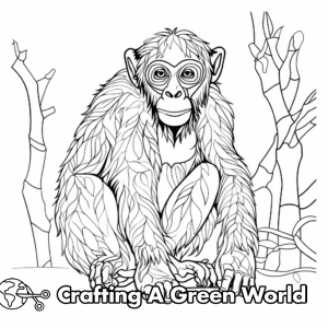 Ape Coloring Pages - Free & Printable!