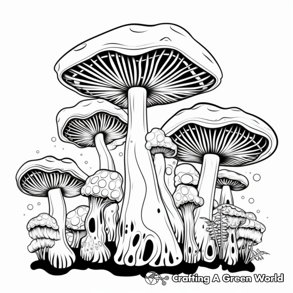 Mushroom Coloring Pages - Free & Printable!