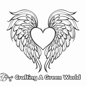 Heart With Wings Coloring Pages - Free & Printable!
