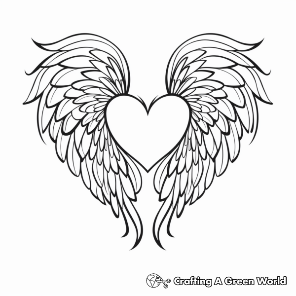 Heart With Wings Coloring Pages - Free & Printable!