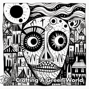 Horror Book Coloring Pages - Free & Printable!