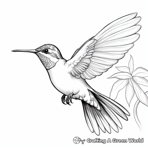 Realistic Hummingbird Coloring Pages - Free & Printable!