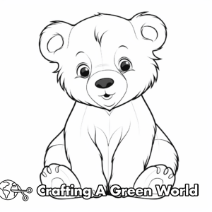 Bear Cub Coloring Pages - Free & Printable!