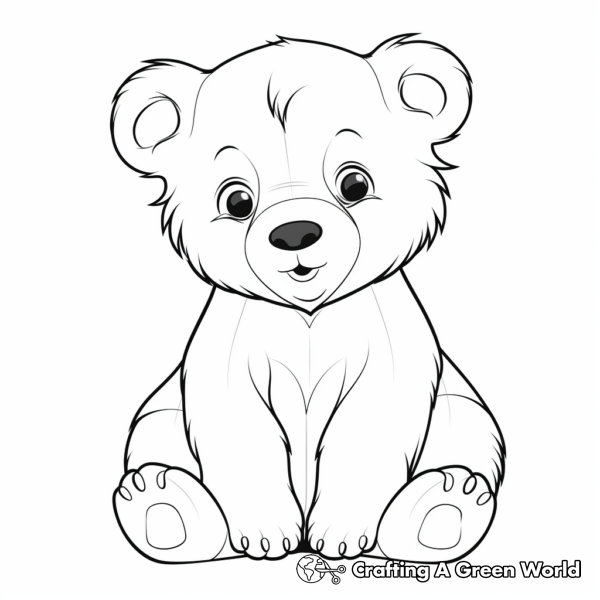 Bear Cub Coloring Pages - Free & Printable!