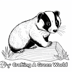 Badger Coloring Pages - Free & Printable!