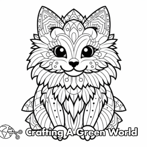 Cat Mandala Coloring Pages - Free & Printable!
