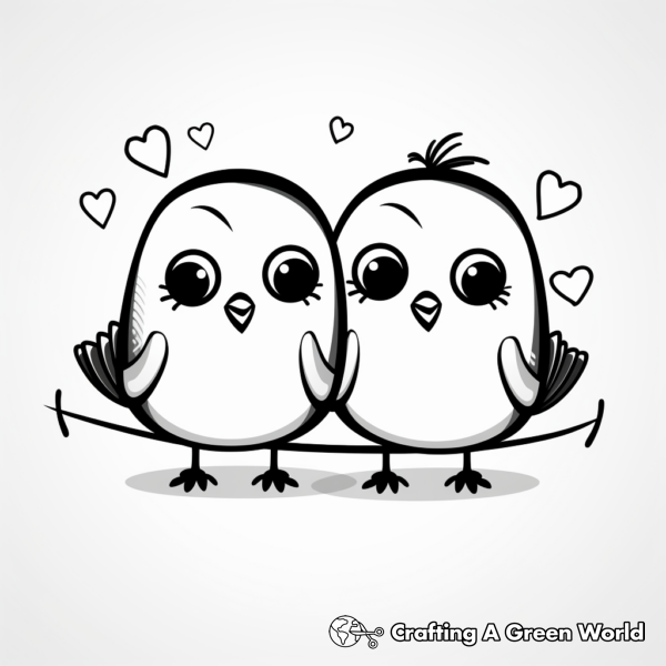 Love Bird Coloring Pages - Free & Printable!