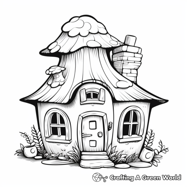 Gnome House Coloring Pages - Free & Printable!