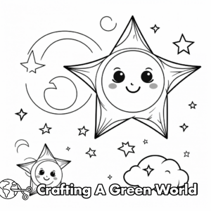 Sun, Moon, and Stars Coloring Pages - Free & Printable!