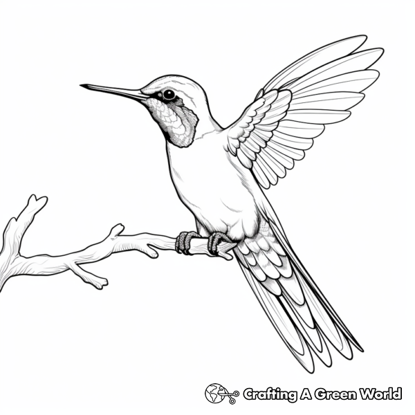 Realistic Hummingbird Coloring Pages - Free & Printable!