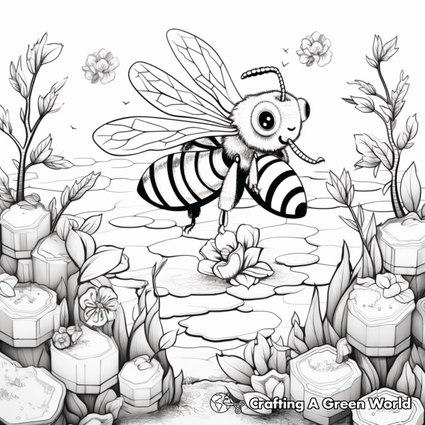 Honeycomb Coloring Pages - Free & Printable!