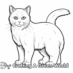Hard Cat Coloring Pages - Free & Printable!