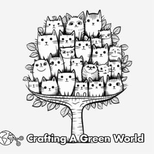 Cat Pack Coloring Pages - Free & Printable!