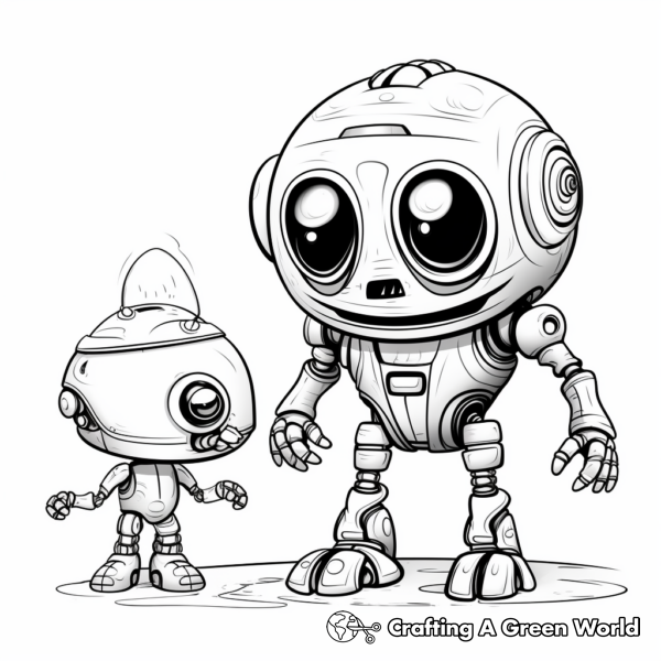 Robot Coloring Pages - Free & Printable!