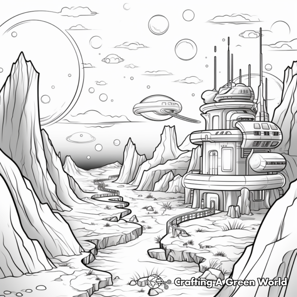 Space Coloring Pages For Adults - Free & Printable!