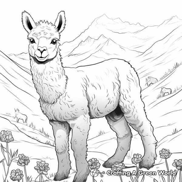 Alpaca Coloring Pages - Free & Printable!