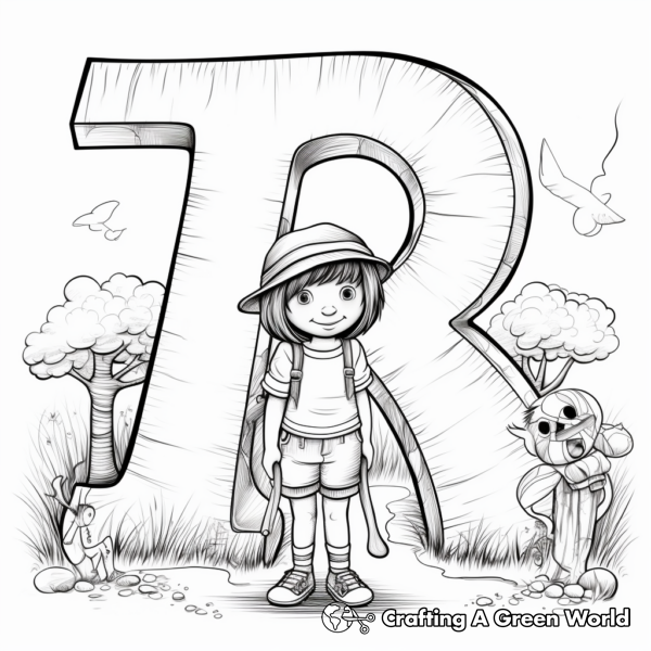 Plain Alphabet Coloring Pages - Free & Printable!