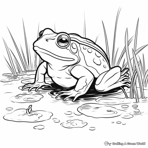 Bullfrog Coloring Pages - Free & Printable!
