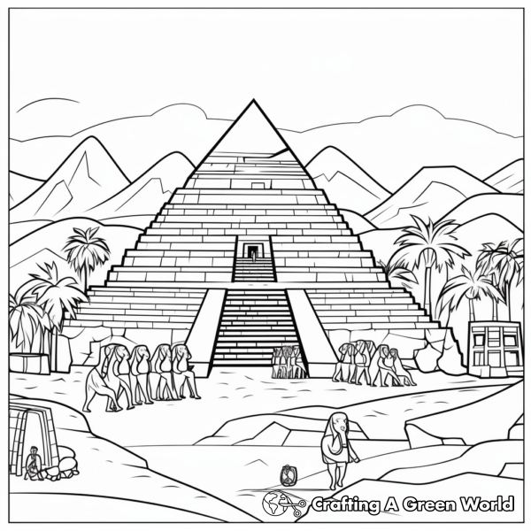 Egypt Pyramids Coloring Pages Egypt Pyramids Coloring Pages