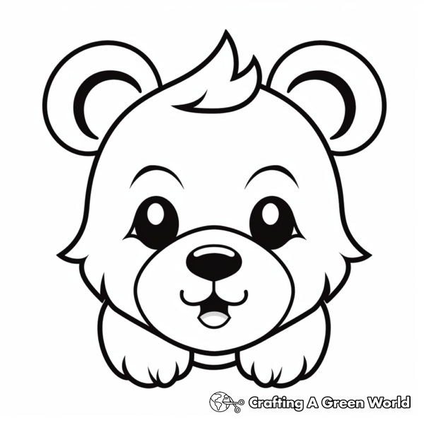 Bear Head Coloring Pages - Free & Printable!