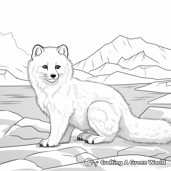 Arctic Fox Coloring Pages - Free & Printable!