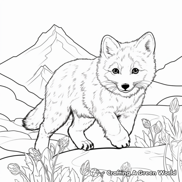 Arctic Fox Coloring Pages - Free & Printable!