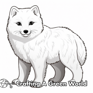 Arctic Fox Coloring Pages - Free & Printable!