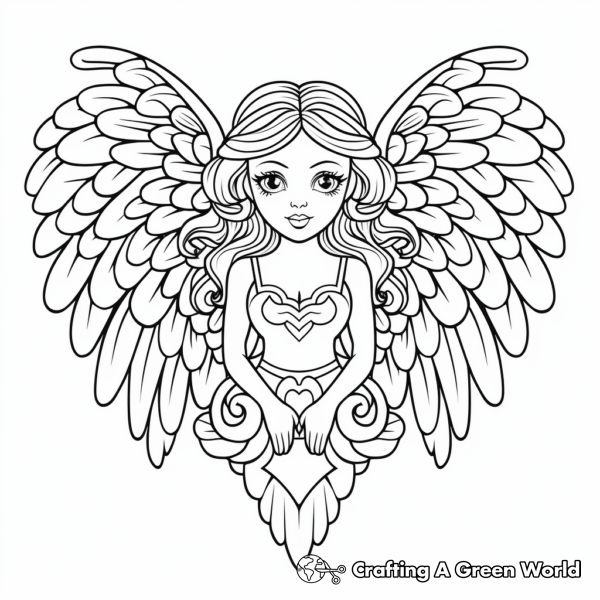 Heart With Wings Coloring Pages - Free & Printable!