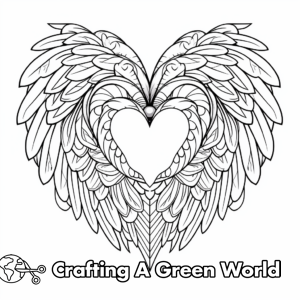 Heart With Wings Coloring Pages - Free & Printable!