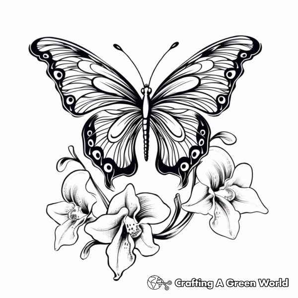 Flowers and Butterflies Coloring Pages - Free & Printable!
