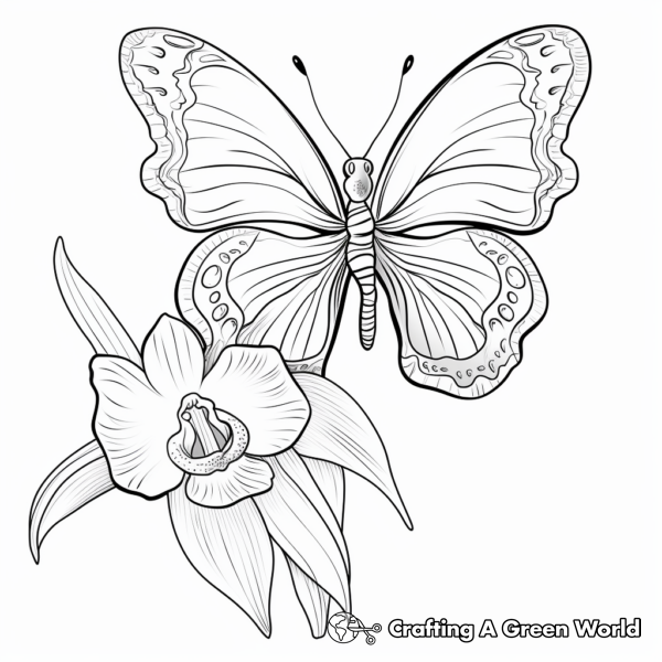 Flowers and Butterflies Coloring Pages - Free & Printable!