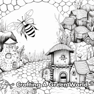 Honeycomb Coloring Pages - Free & Printable!