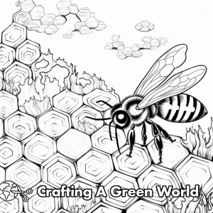 Honeycomb Coloring Pages - Free & Printable!