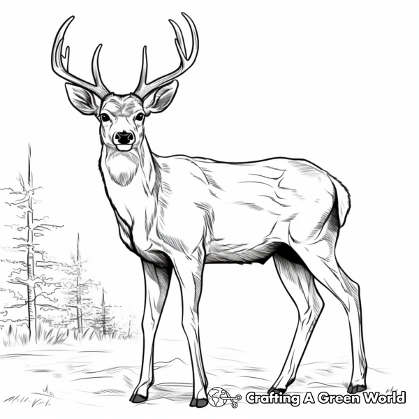 Mule Deer Coloring Pages - Free & Printable!