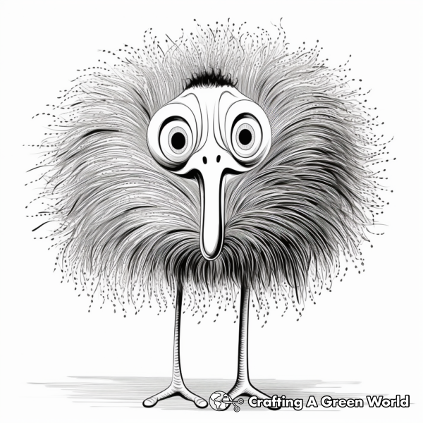 Ostrich Coloring Pages - Free & Printable!