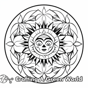 Winter Mandala Coloring Pages - Free & Printable!