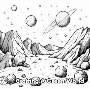 Space Coloring Pages For Adults - Free & Printable!