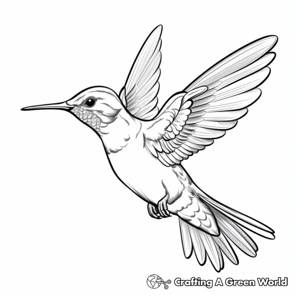 Realistic Hummingbird Coloring Pages - Free & Printable!