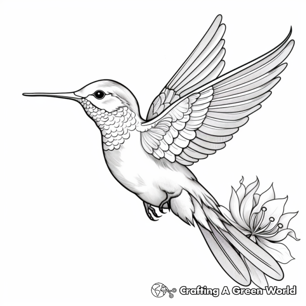 Realistic Hummingbird Coloring Pages - Free & Printable!
