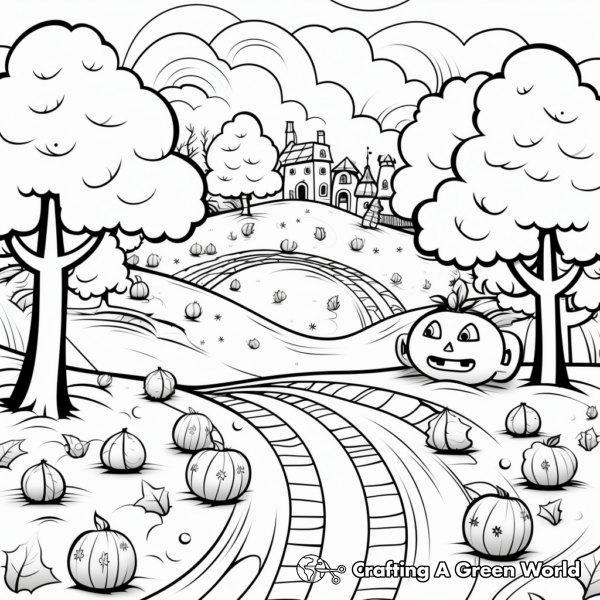 F Is For Fall Coloring Pages - Free & Printable!
