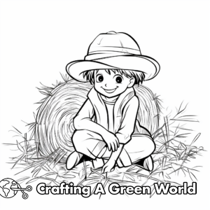 Hay Coloring Pages - Free & Printable!