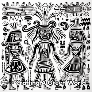 Amate Bark Painting Coloring Pages - Free & Printable!